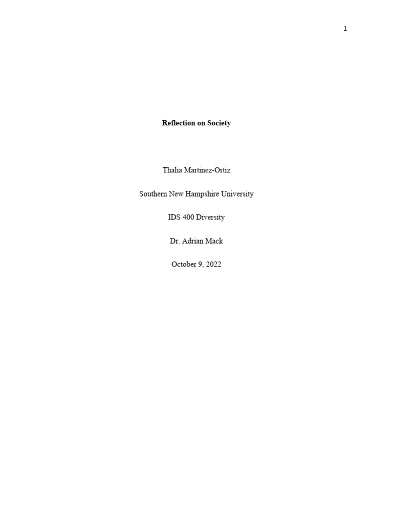 6-2 Activity Reflection Society | PDF | Science | Intersectionality