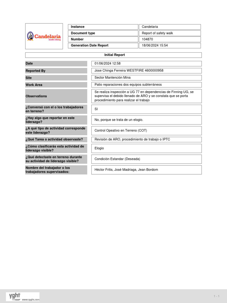 Safety Walk 104870 | PDF