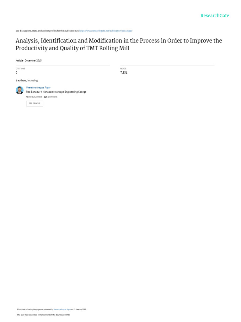 Analysis, Identification and Modification in The Process in Order To ...