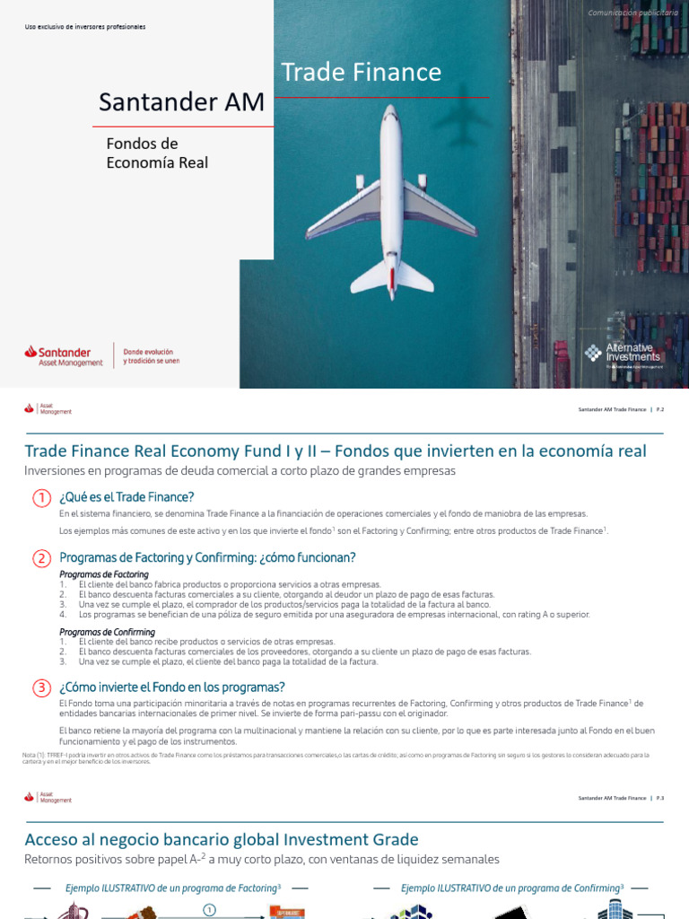 Presentacion Comercial Santander Trade Finance | PDF | Bancos ...