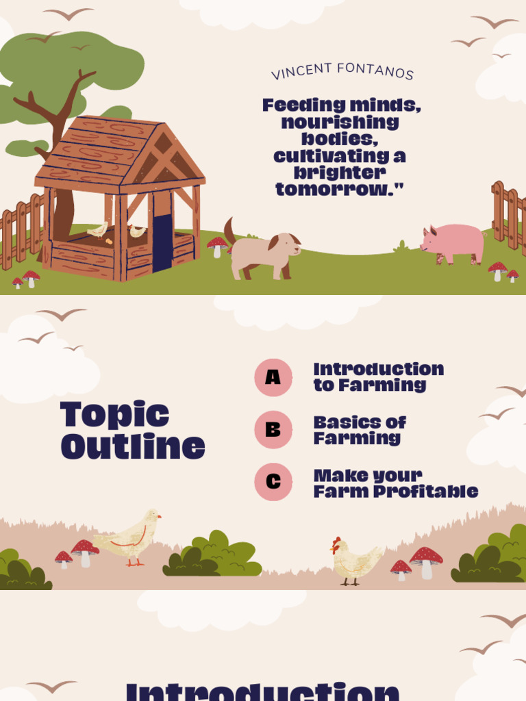 Green Colorful Cartoon Illustrative Animal Farm Presentation - 20240508 ...