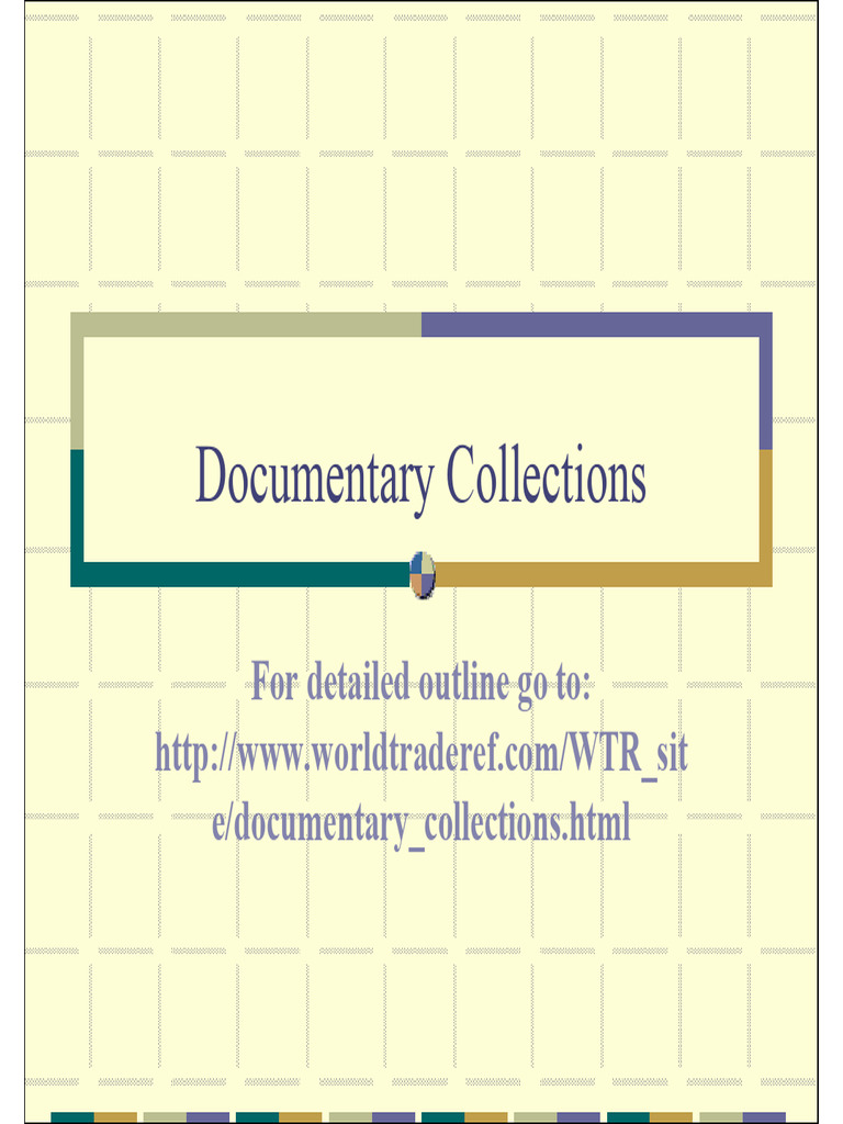 Documentary Collection-1 | PDF | Letter Of Credit | Payments