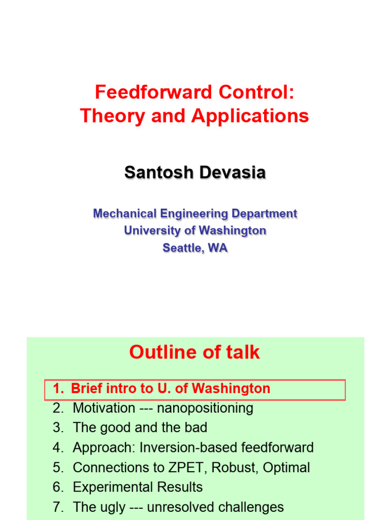 Feedforward and Nanopositioning | PDF | Atomic Force Microscopy | Resonance