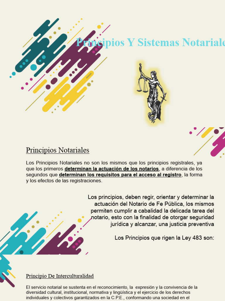 Tema 3 Principios y Sistemas Notariales | Descargar gratis PDF | Ley común | Justicia