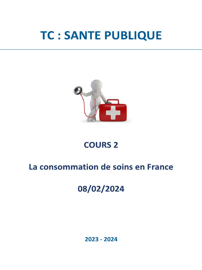 Cours 2 TC Sante Publique 2023-2024-105407 | PDF