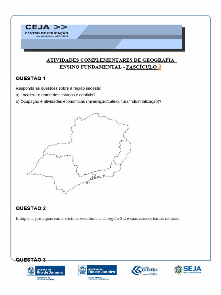 Atividades Complementares-Fascículo 3 | PDF