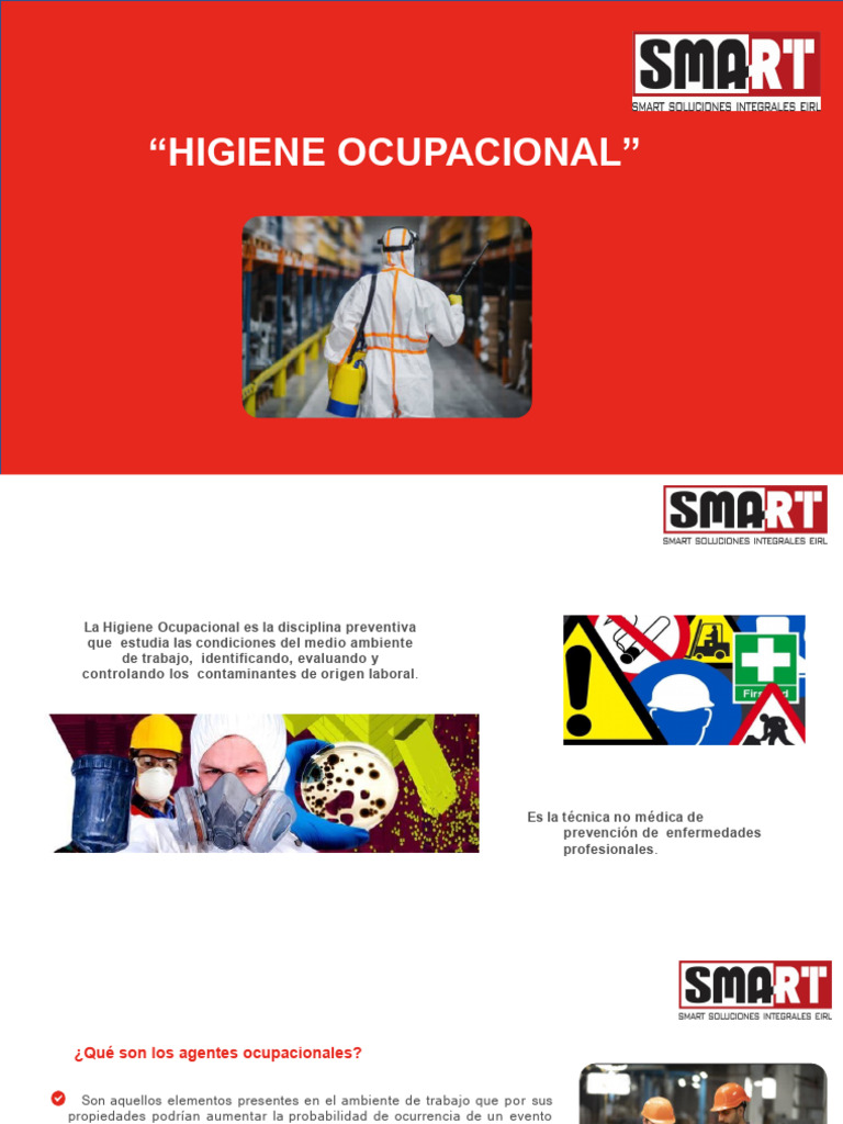 HIGIENE OCUPACIONAL | PDF | Higiene Ocupacional | Seguridad y salud ocupacional