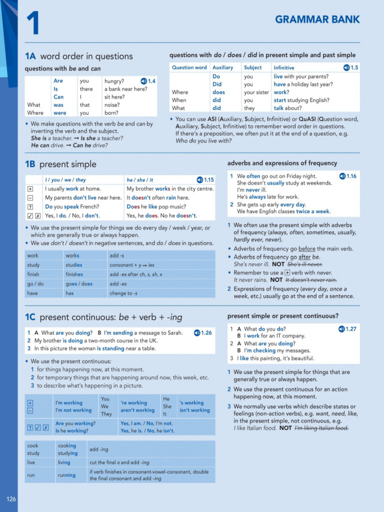 Practice Present Simple EF 4th Edition | PDF
