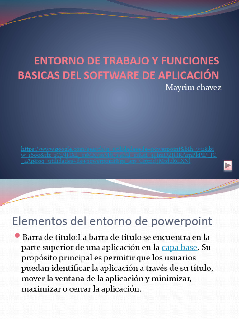 Entorno de Trabajo y Funciones Basicas Del Software 2.0 | PDF | Microsoft PowerPoint | Ventana ...