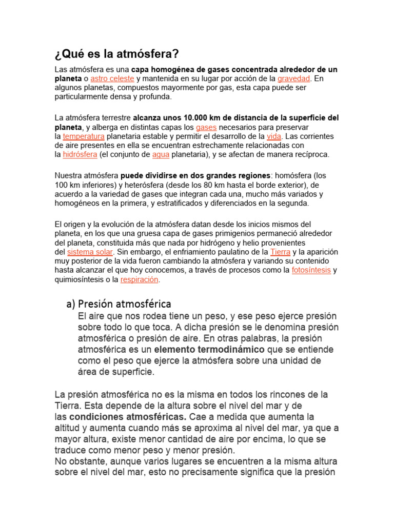 Atmósfera: Composición y Fenómenos | PDF | Atmósfera | Humedad