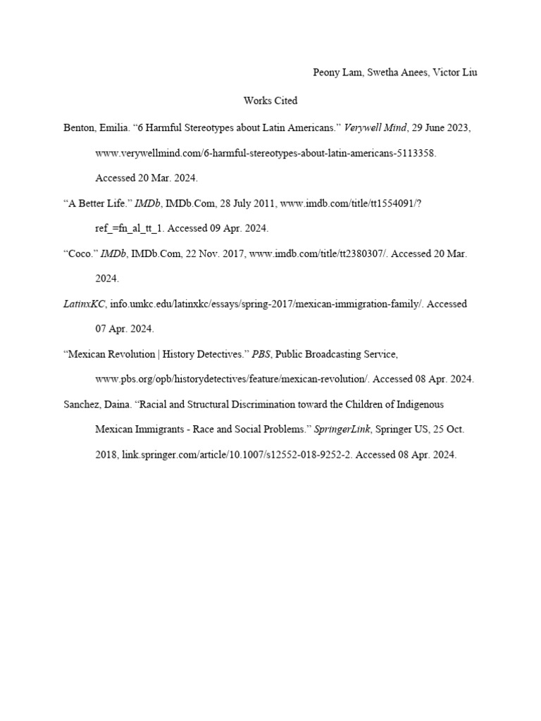 New Works Cited | PDF | Social Science | History