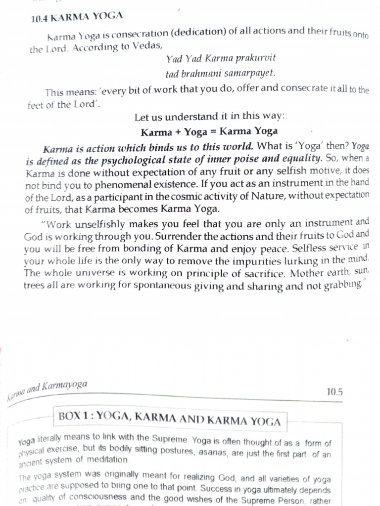 Karma Yoga | PDF | Yoga | Spirituality