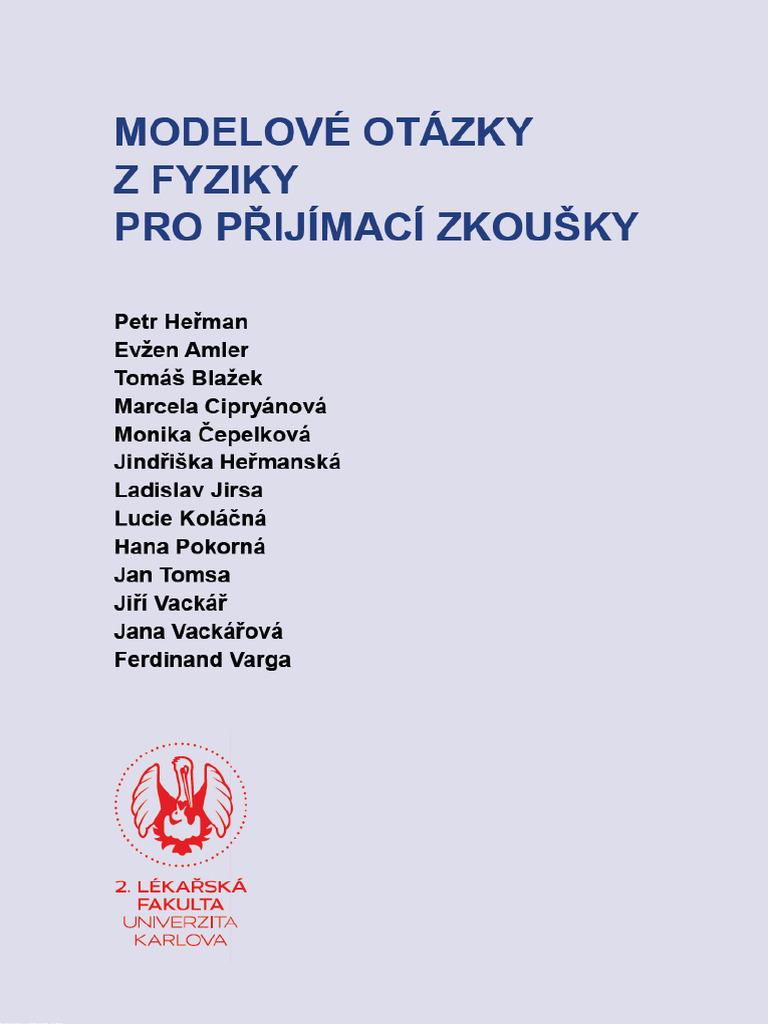 FYZIKA - 2.lékařská Fakulta UK (2019) | PDF