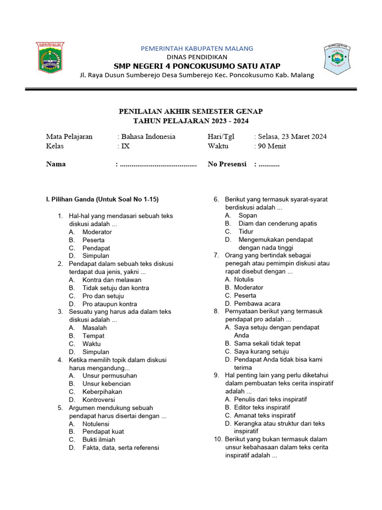 Pas Bindo Ix 2024 | PDF