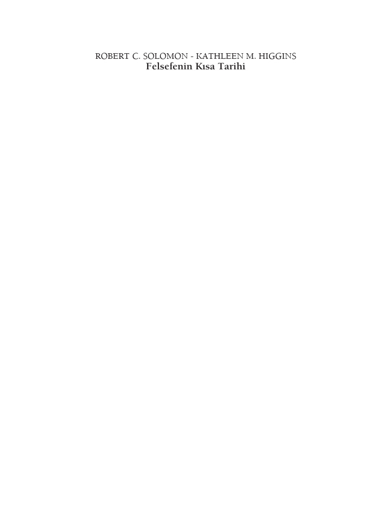 Robert C. Solomon - Kathleen M. Higgins | PDF