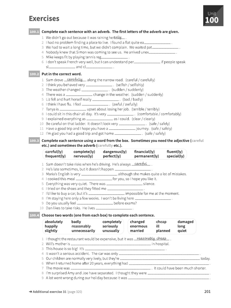 Adjectives Adverbs2 | PDF
