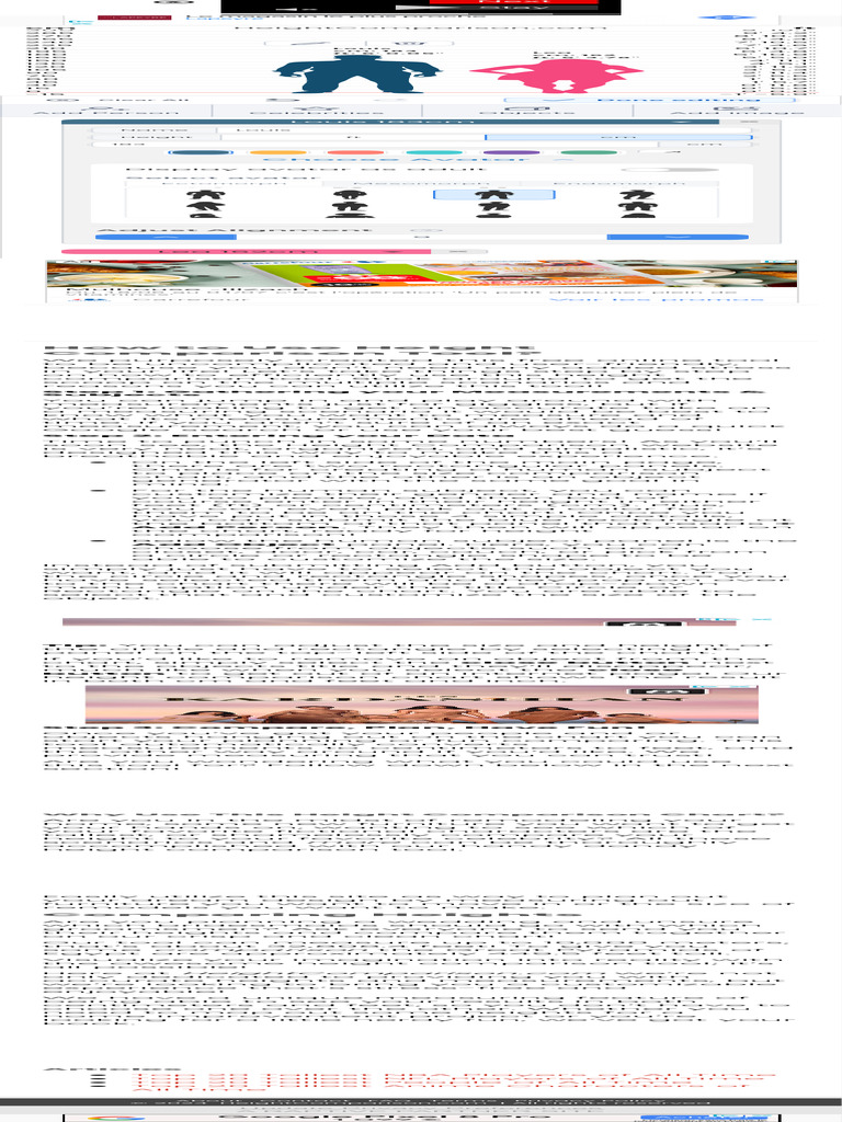 Height Comparison - Comparing Heights Visually With Chart | PDF