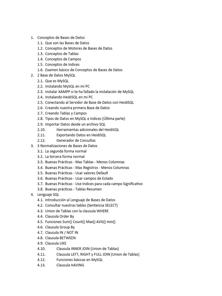 Temática SQL | PDF | Mi sql | SQL