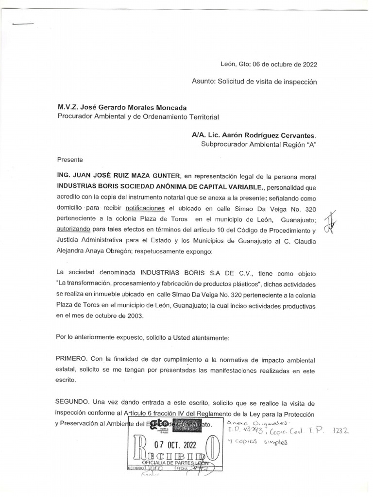 Acuse de Oficio Paot | PDF