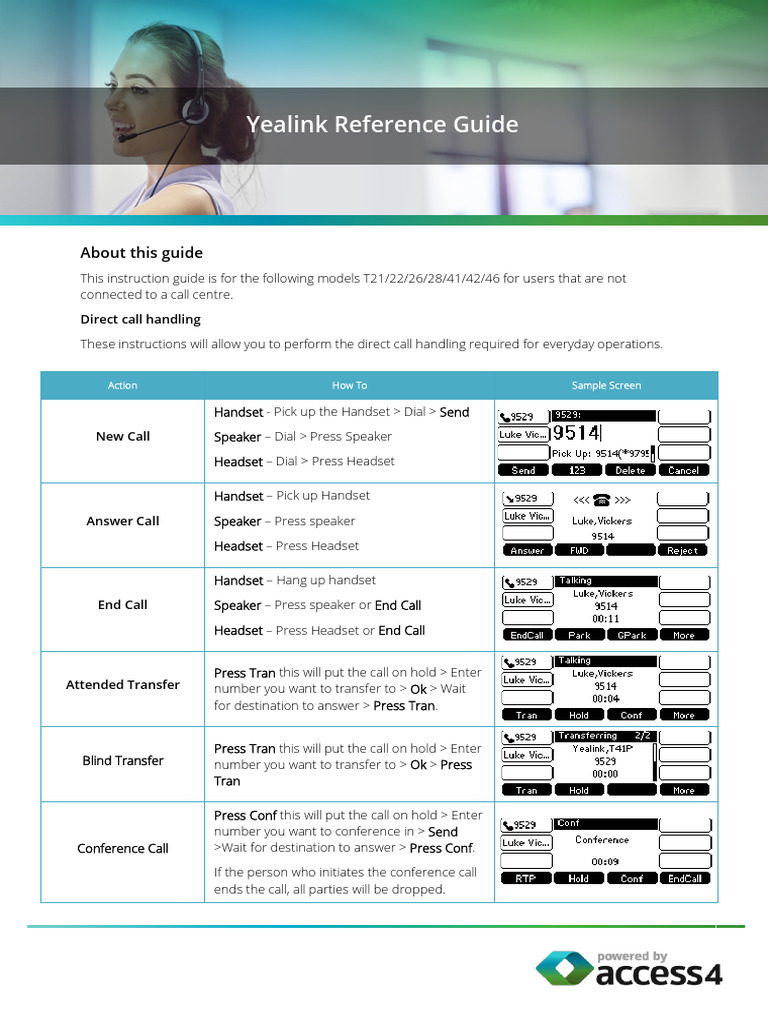 Yealink Guide | PDF | Voicemail | Computing