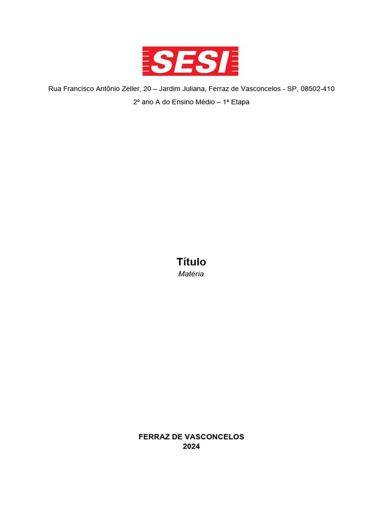 Capa Abnt Oficializada | PDF