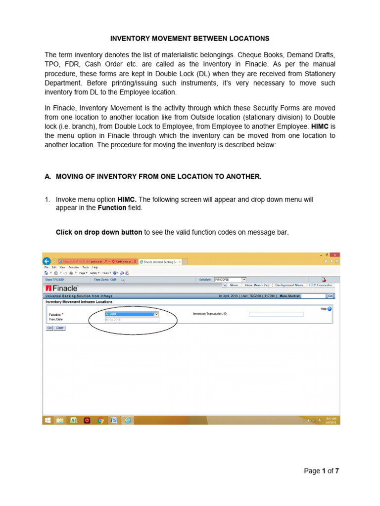 Chapter 9 -Inventory Movement | Download Free PDF | Menu (Computing) | Button (Computing)