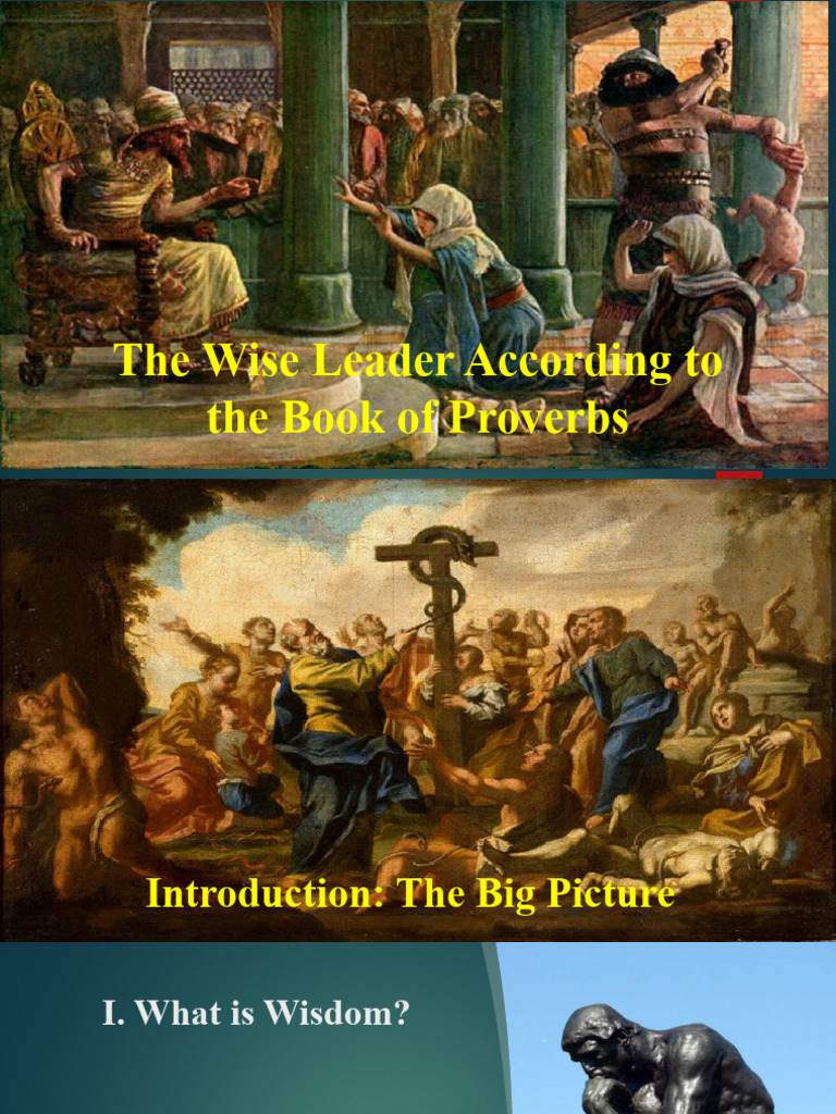 The Wise Leader | PDF | Wisdom | Book Of Proverbs