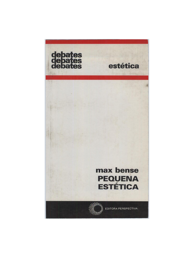 Max Bense - Pequena Estética | PDF