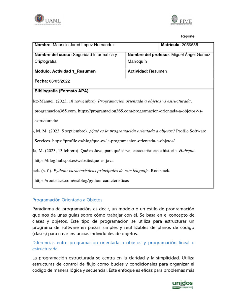 Actividad1 Reporte | PDF | Java (lenguaje de programación) | Lenguaje de programación