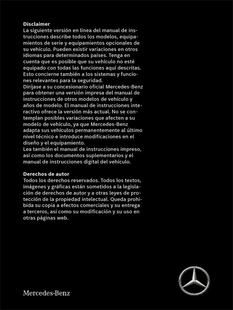 Manual Mercedes Clase e Berlina 2016 w213 Audio20 Instrucciones de ...