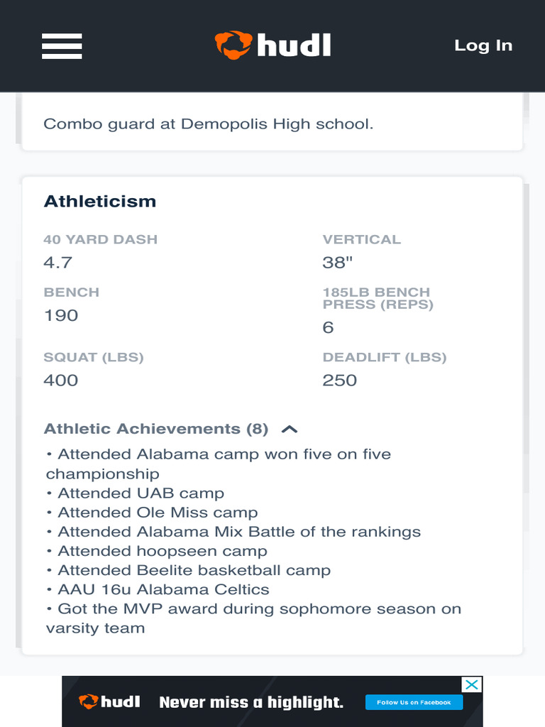 Bryan Bennett - Hudl | PDF