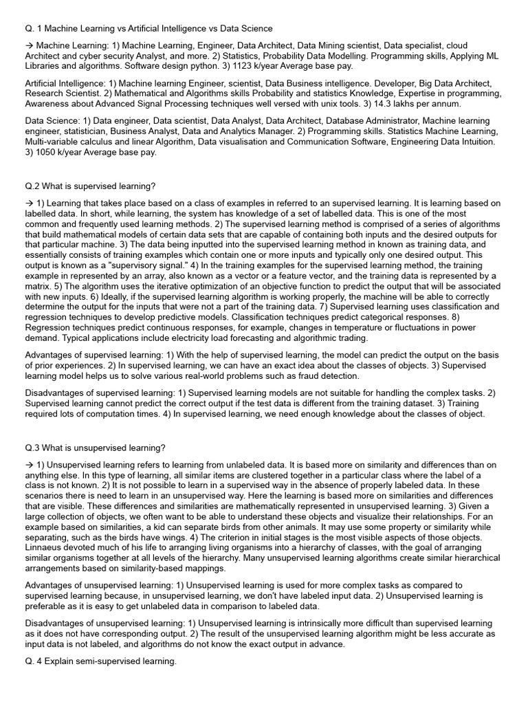 Ml U1 2 Pdf Machine Learning Statistics 