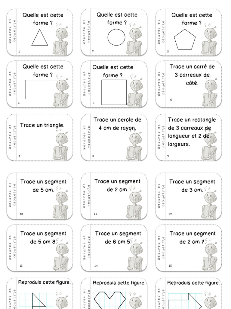 Cartes Mesures Et Geometrie Jeu BDG3 | PDF | Échecs