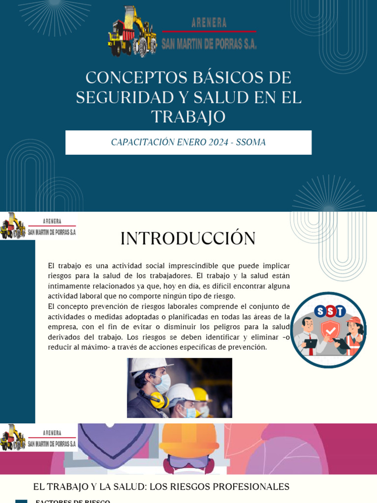 Conceptos Básicos de Seguridad y Salud en el Trabajo (1) | PDF | Riesgo | Seguridad y salud ...