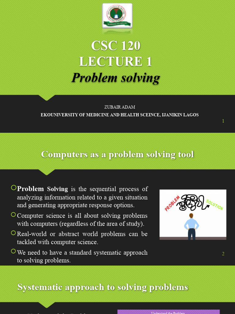 CSC 120 Lecture 1 Final | PDF | Input/Output | Computer Program