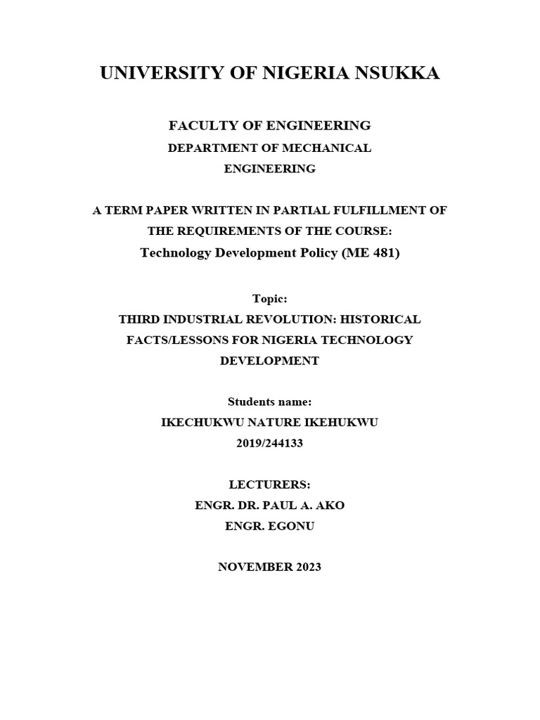 Nature DD | PDF | Innovation | Automation
