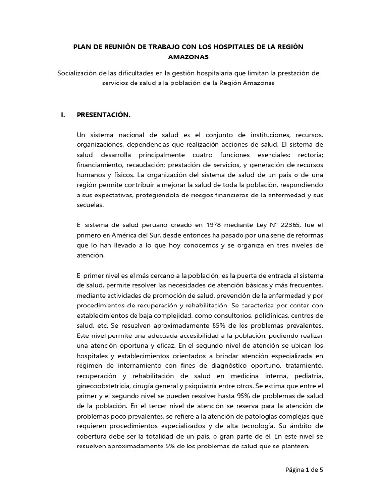 Programa Reunion Hospitales Amazonas 10-4-24 | PDF | Hospital | Medicina