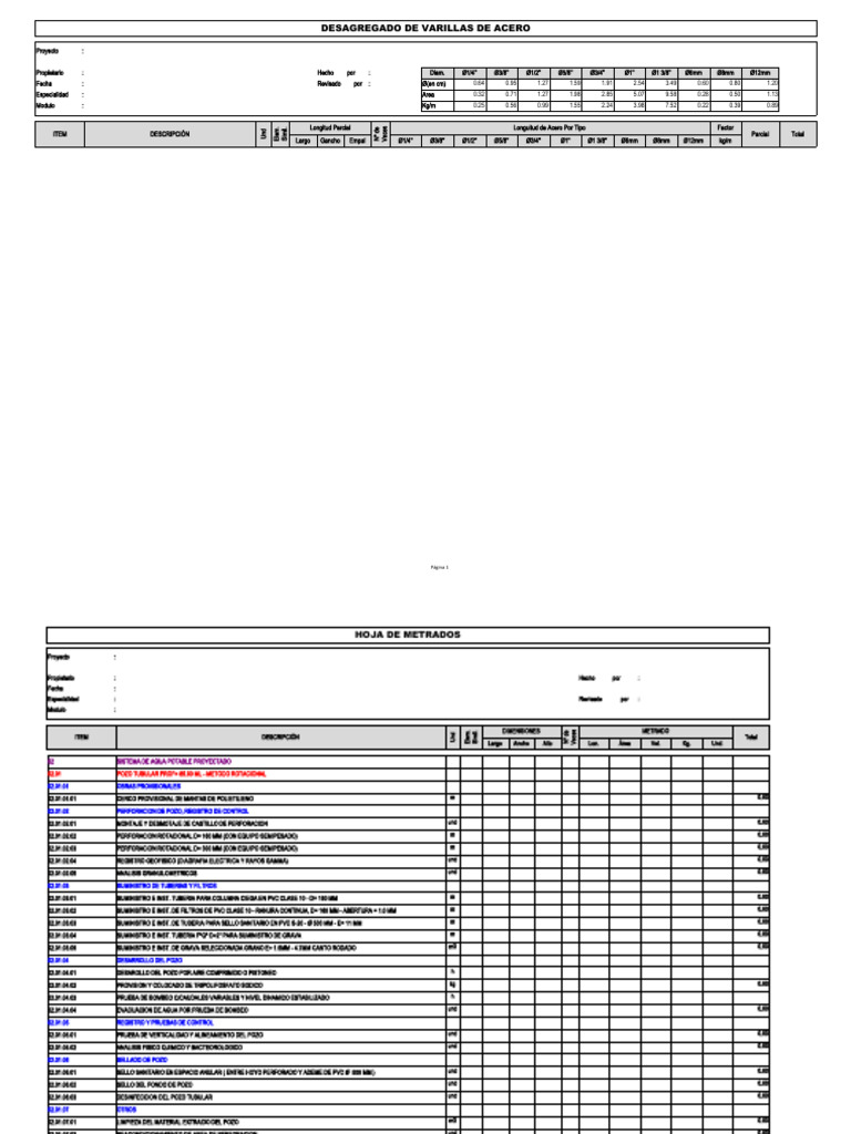 02 - SISTEMA DE AGUA POTABLE - v1 | PDF | Hormigón | Elementos ...