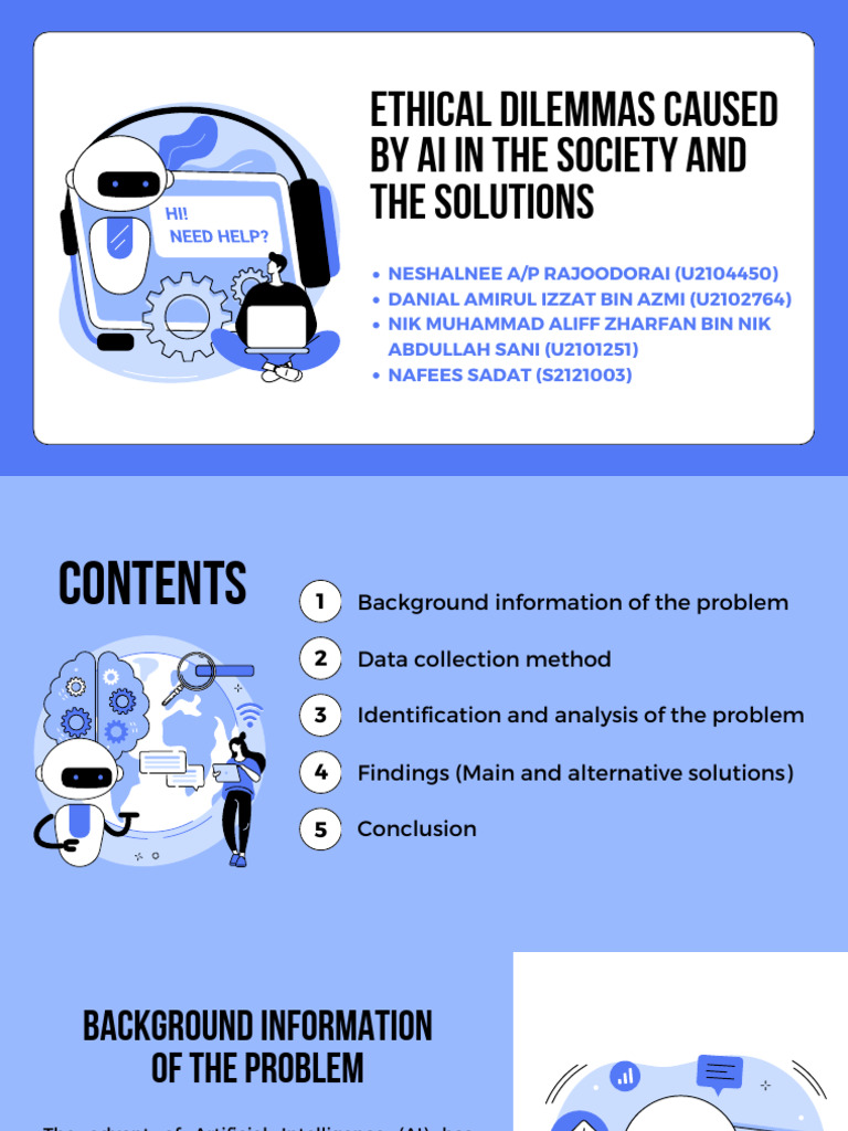Ethical Dilemmas Caused by AI in The Society and The Solutions | PDF ...