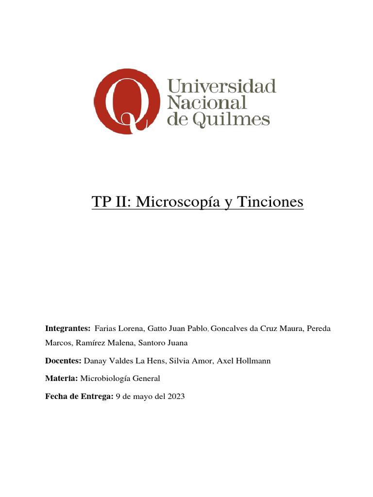 TP 2 Microscopia y Tinciones | PDF | Bacterias Gram-negativo ...