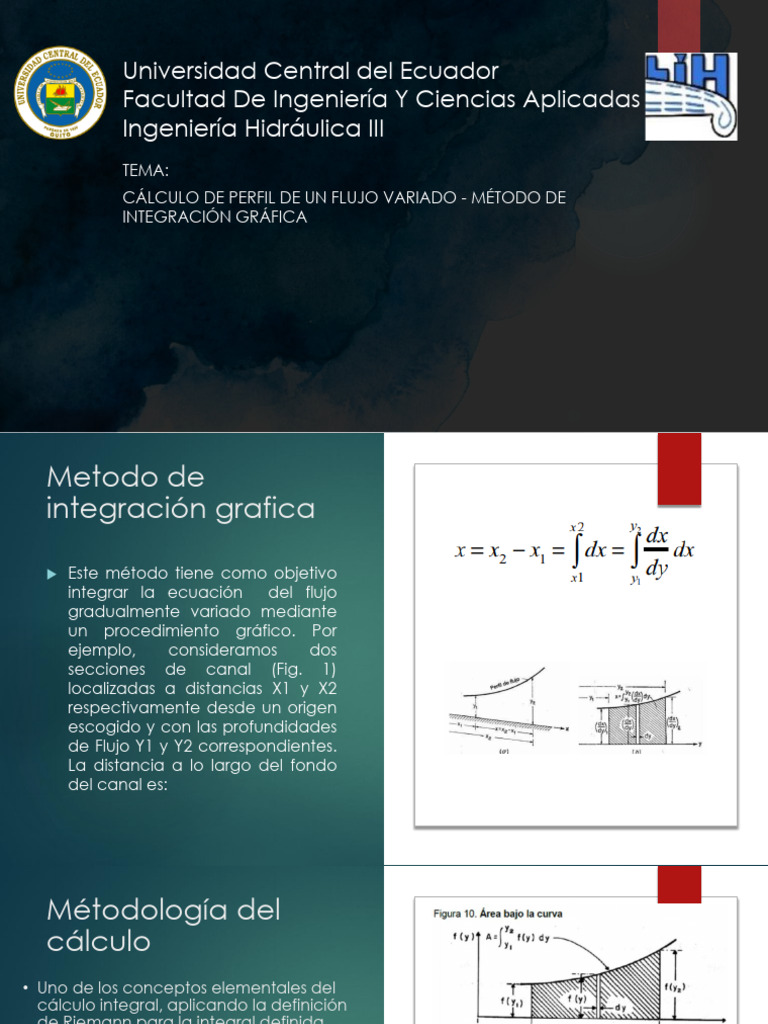 Perfil de Flujo Por El Metodo de Integracion Grafica | PDF | Integral ...