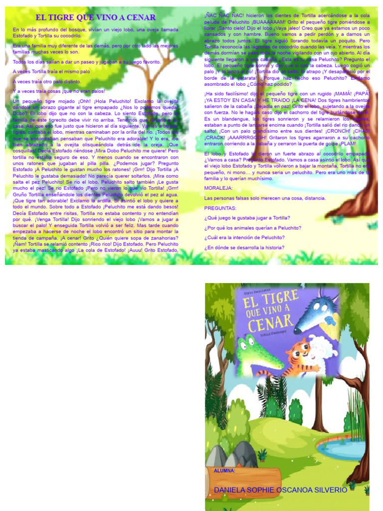 El Tigre Que Vino A Cenar Cuento 2023 Pdf