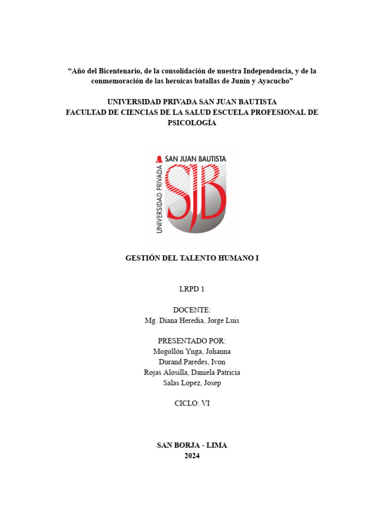 LRPD Gestión Completo | PDF | Business | Gestión del talento