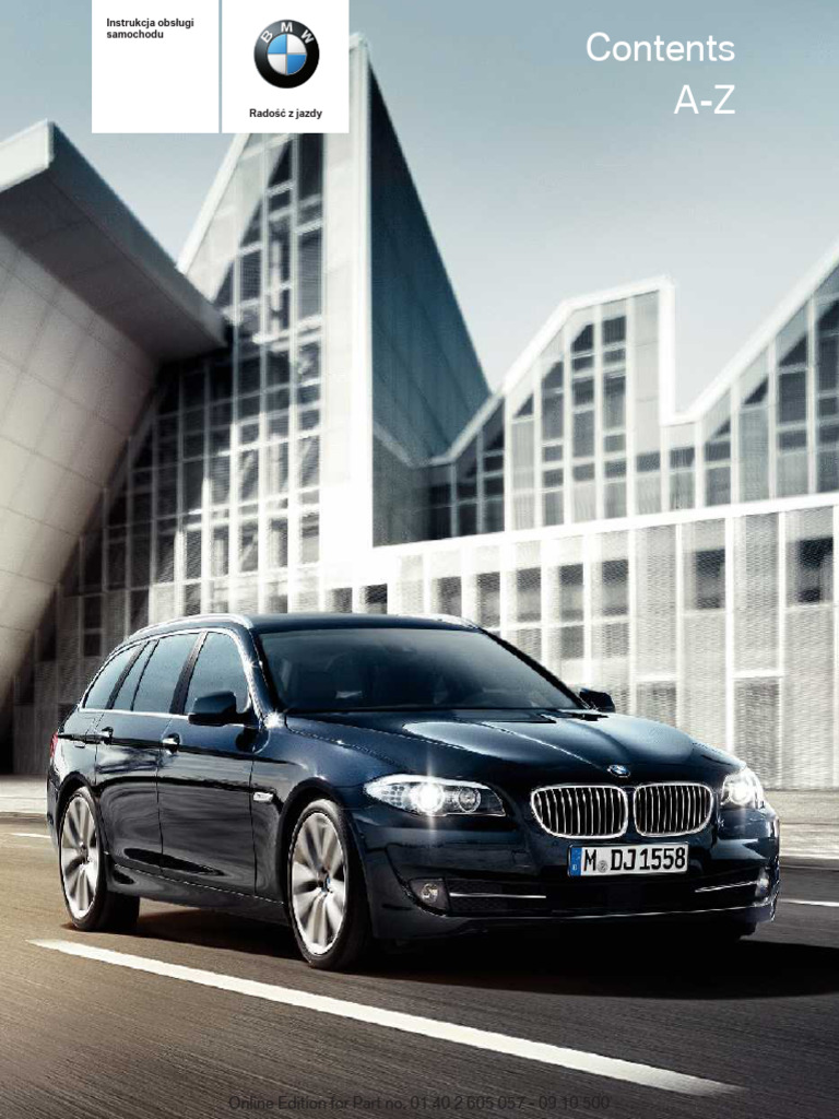 BMW 5 f10 f11 Polska Instrukcja Obslugi | PDF