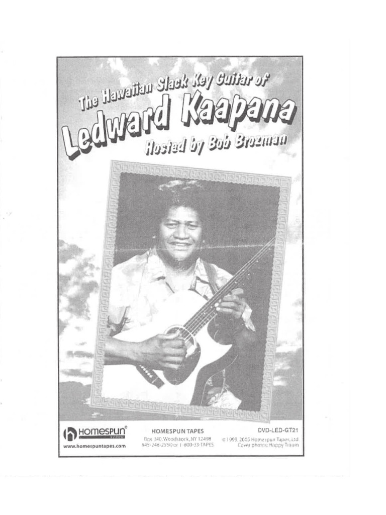 Ledward Kaapana - The Hawaiian Slack Key Guitar of Ledward Kaapana | PDF