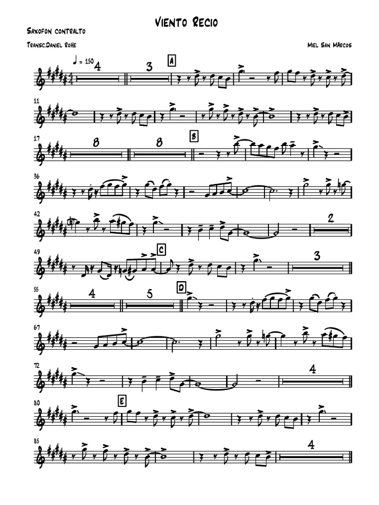 Viento Recio Saxalto | PDF