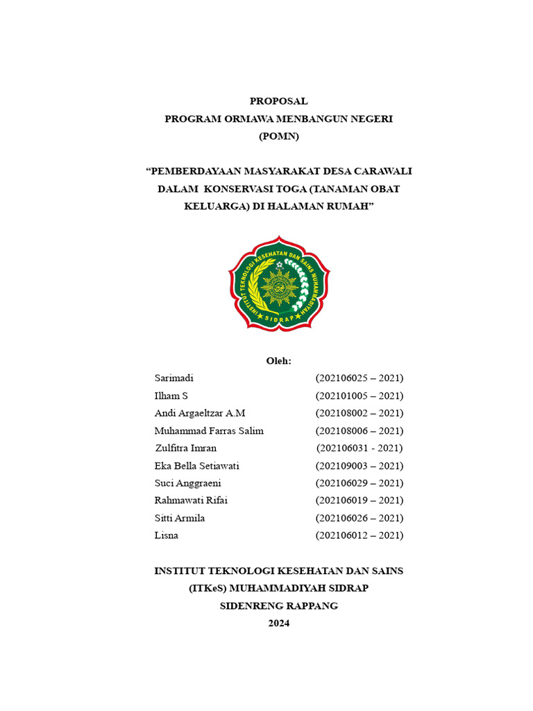 Proposal Pomn | PDF