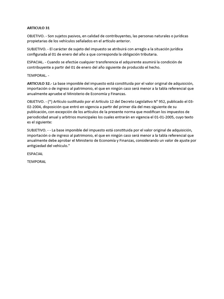 Articulo 31 | PDF
