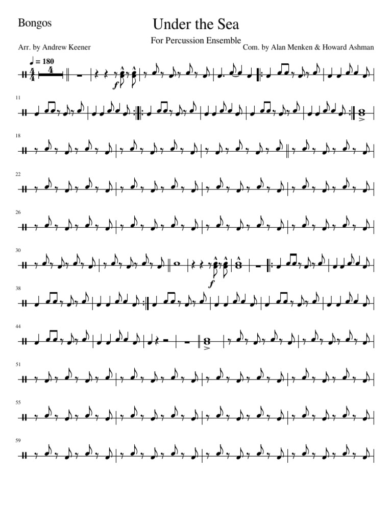 Under The Sea: Bongos | PDF