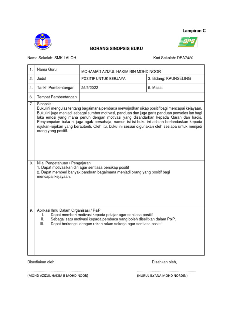 Positif Untuk Berjaya | PDF